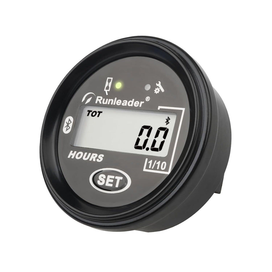 Runleader Shop Hour Meter Bluetooth Battery Indicator Tachometer