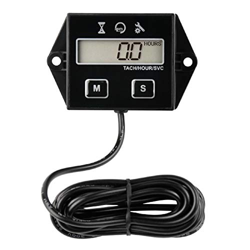 Runleader RL-HM011E Digital Hour Meter Tachometer, Maintenance Reminde