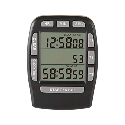 Runleader RL-KT001 Digital Timer with Large LCD 3 Channel Digital Time