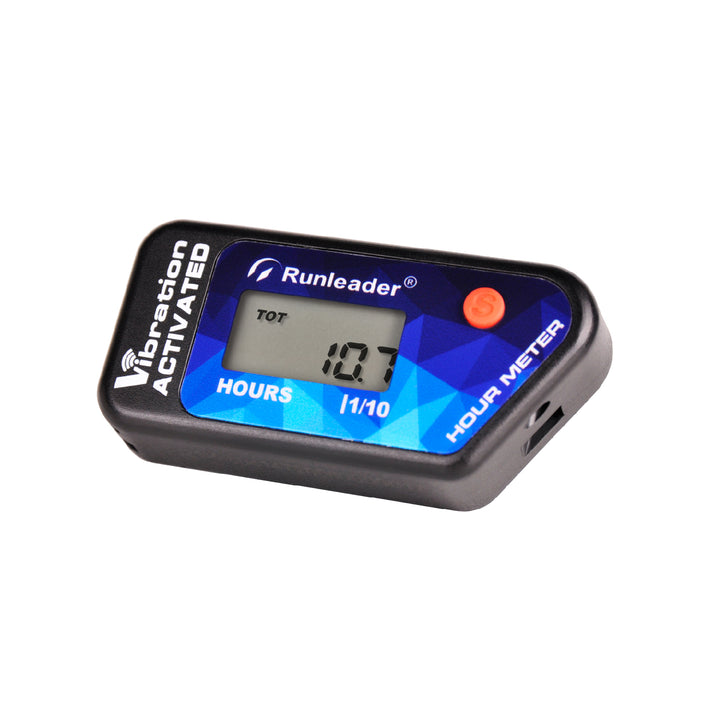 Runleader RL-HM016B1 Self Powered Vibration Hours Gauge, Wireless Hour
